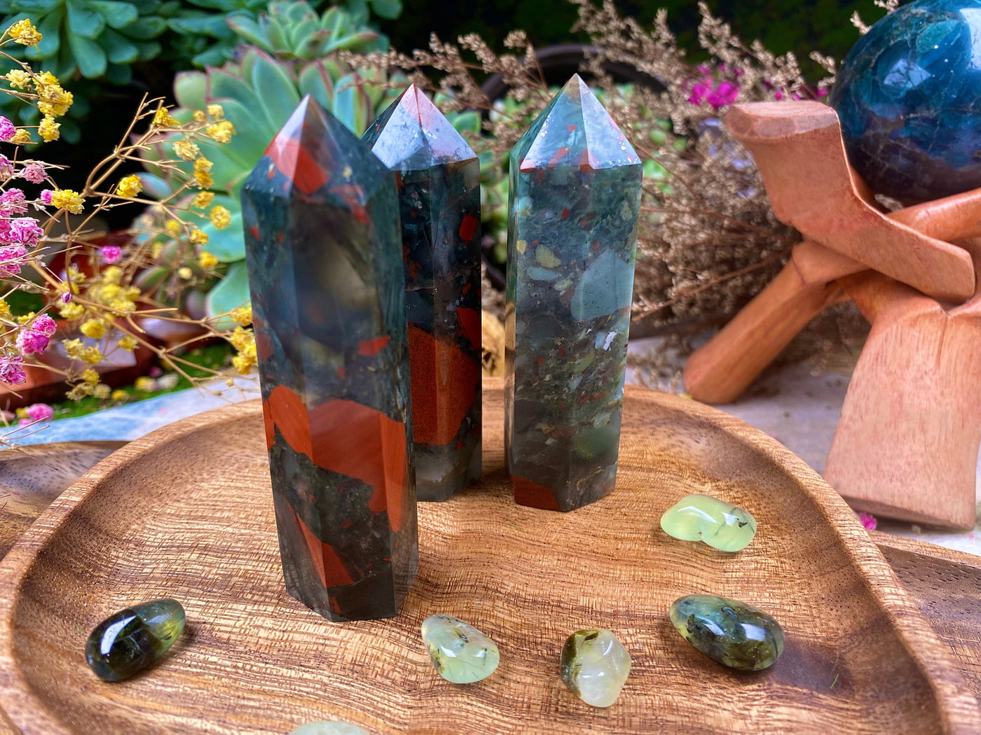 African Bloodstone Tower: Energy Healing, Chakra Alignment & Emotional ...