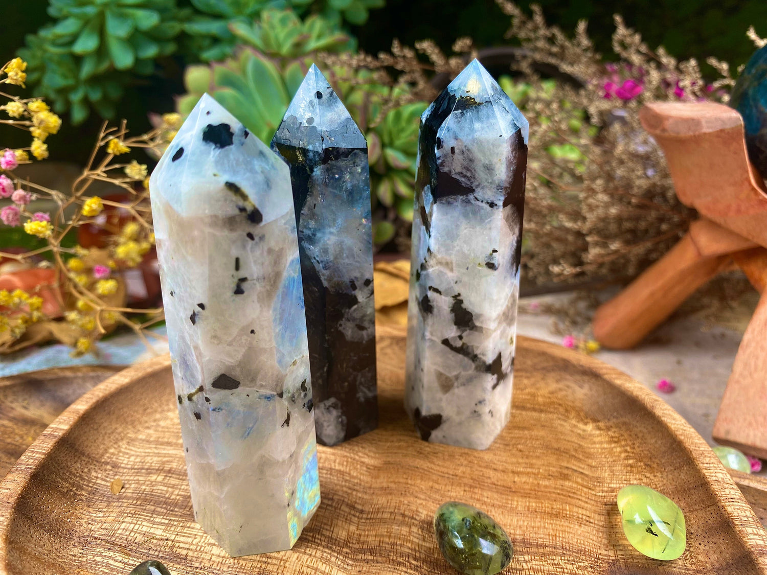 Moonstone tower Crystal Healing Metaphysical Crystal Emotional Balance