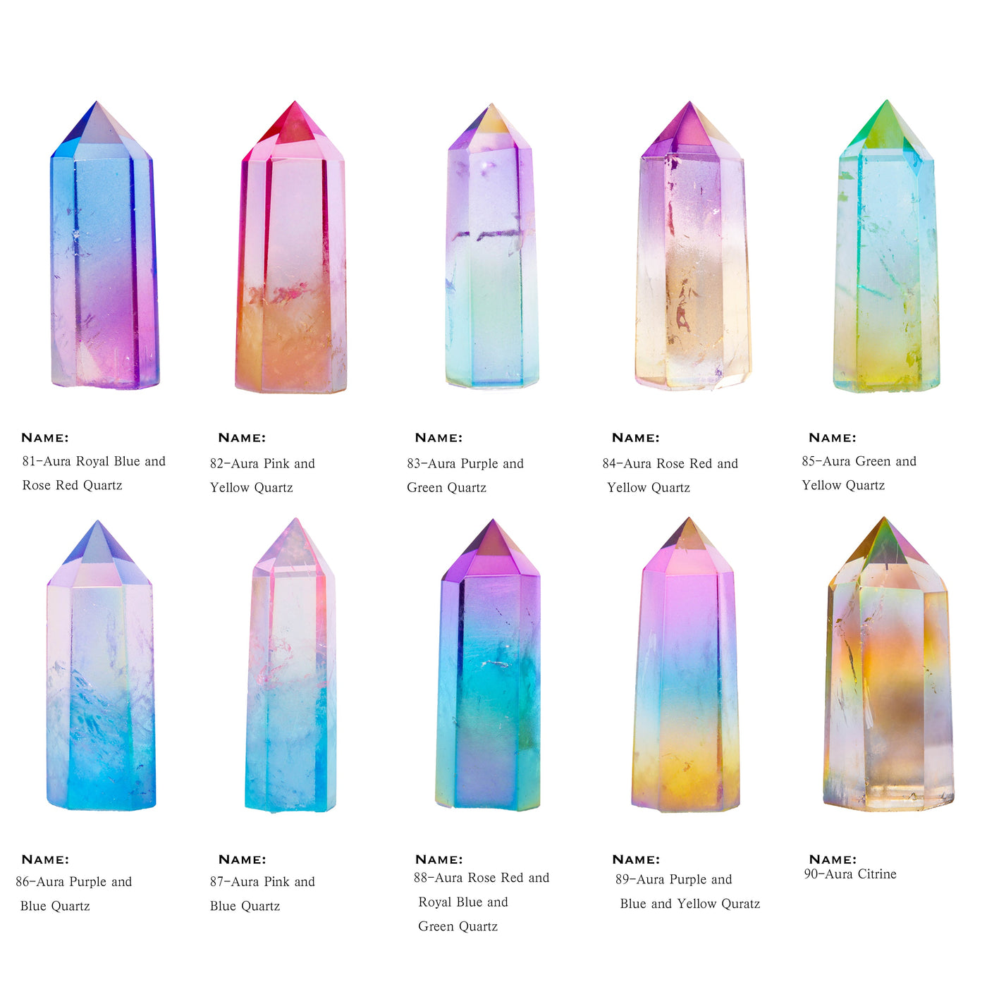 wholesale 100 kinds nuatural healing crystal tower Free shipping in the ...
